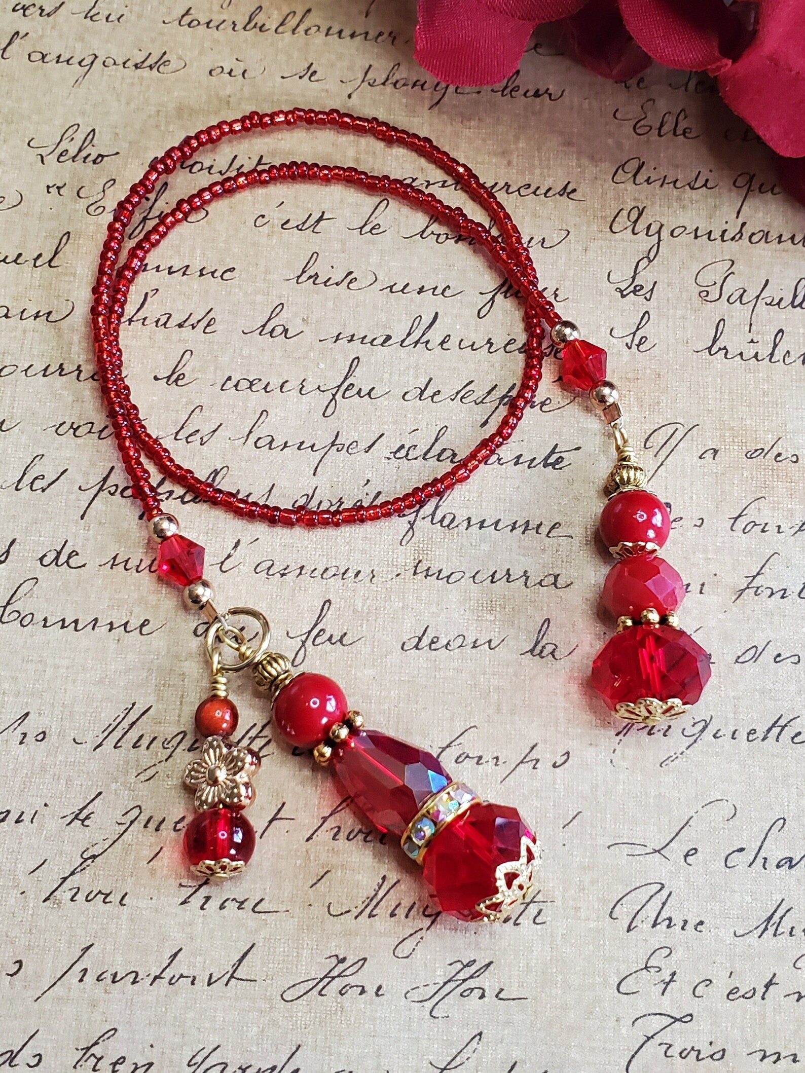 Beaded Bookmark, Book Thong, Book Jewelry, Bookish Gift, Reader Gift ...