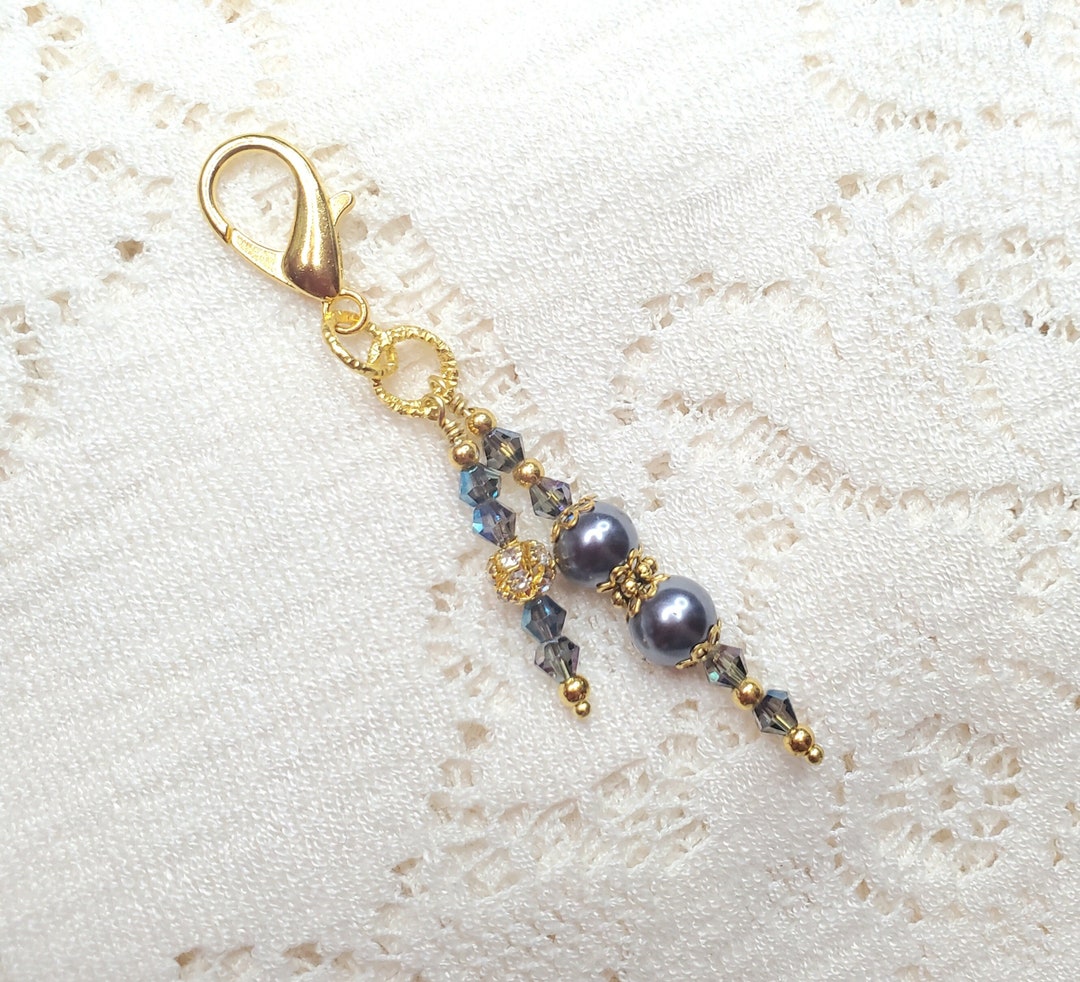 Purse Charm, Handbag Charm, Backpack Charm, Bookbag Charm, Steel Blue ...