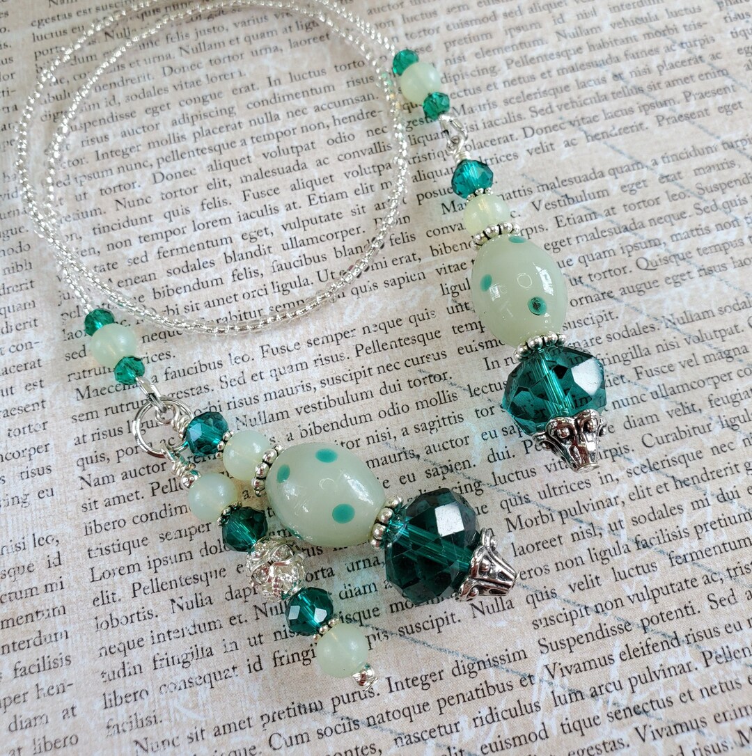 Beaded Bookmark, Book Thong, Book Jewelry, Bookish Gift, Reader Gift ...