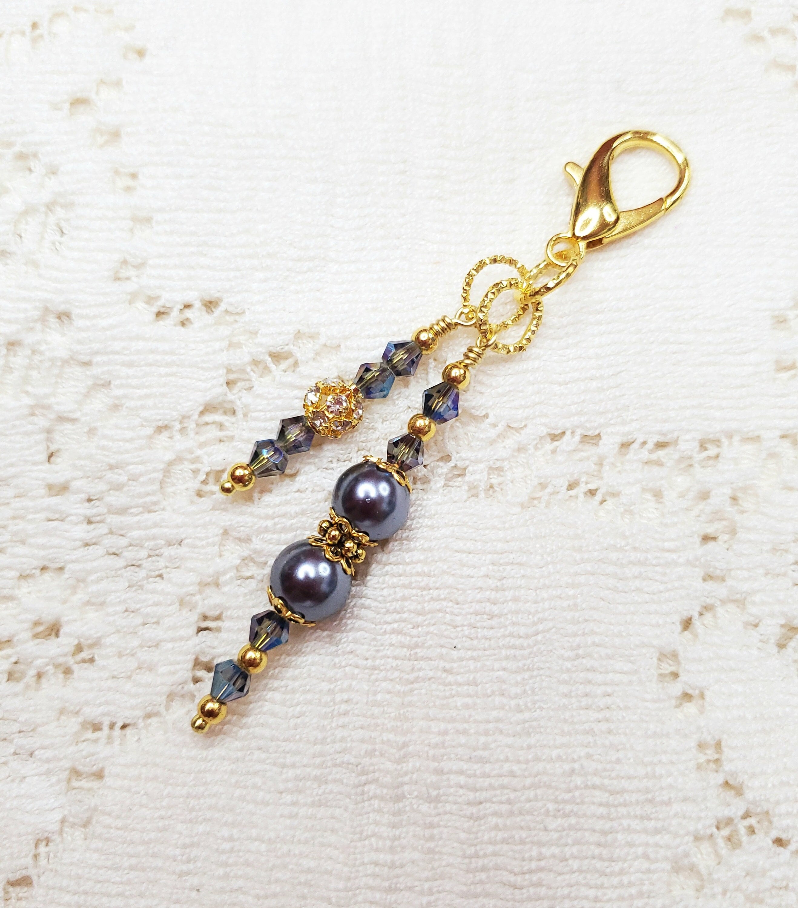 Purse Charm, Handbag Charm, Backpack Charm, Bookbag Charm, Steel Blue ...