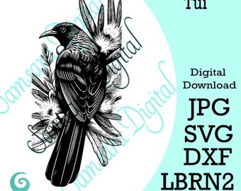 Tui Bird Svg, Digital Download for Laser Engraving, Home Decor, Signs ...