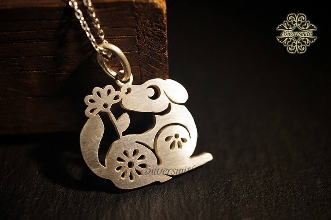 Chinese Zodiac - Dog 925 Sterling Silver Pendant - Etsy