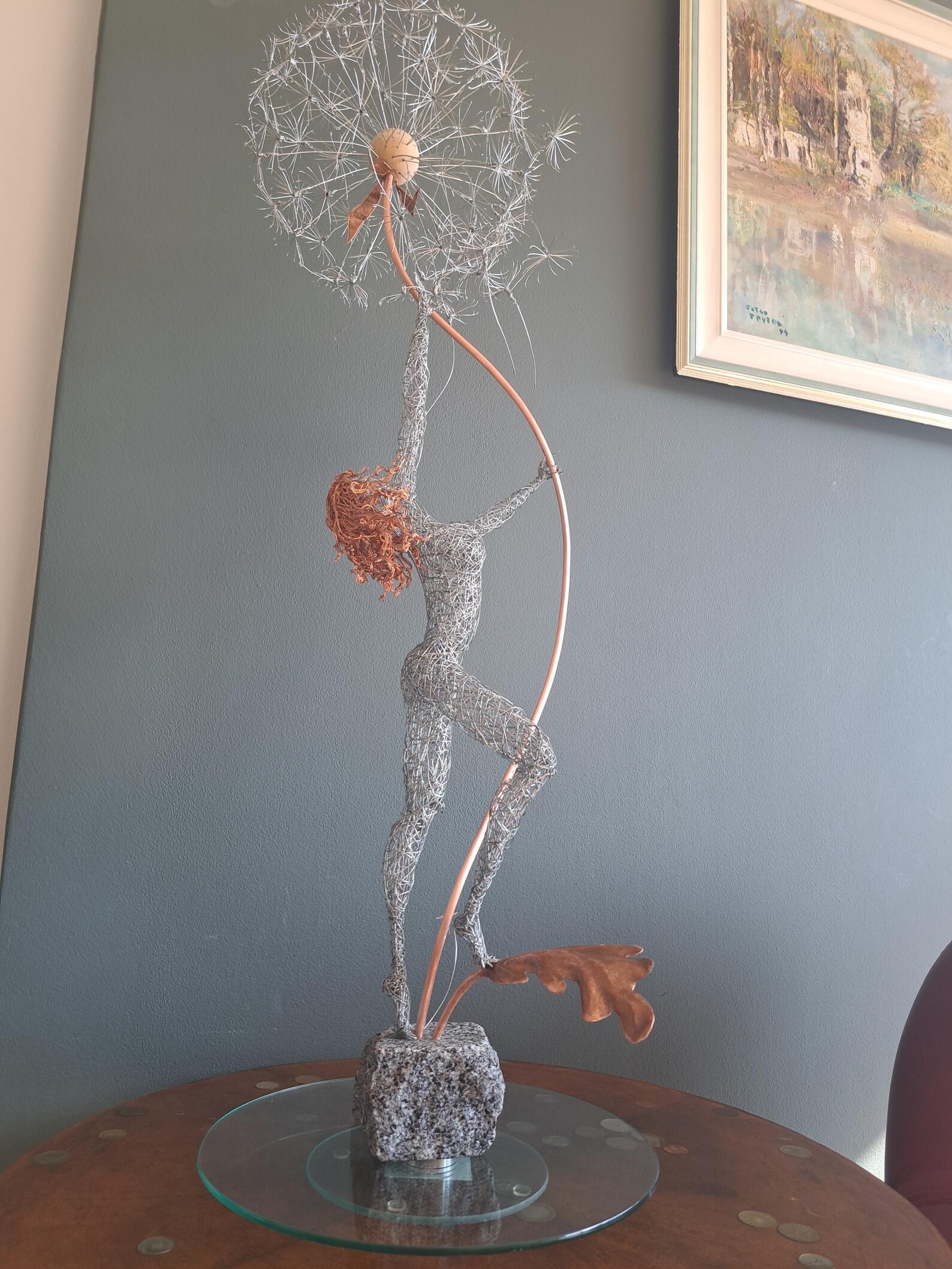 Pick Your Wish Wire Sculpture, Shelf Art Décor, Fantasy Fairy Statue ...