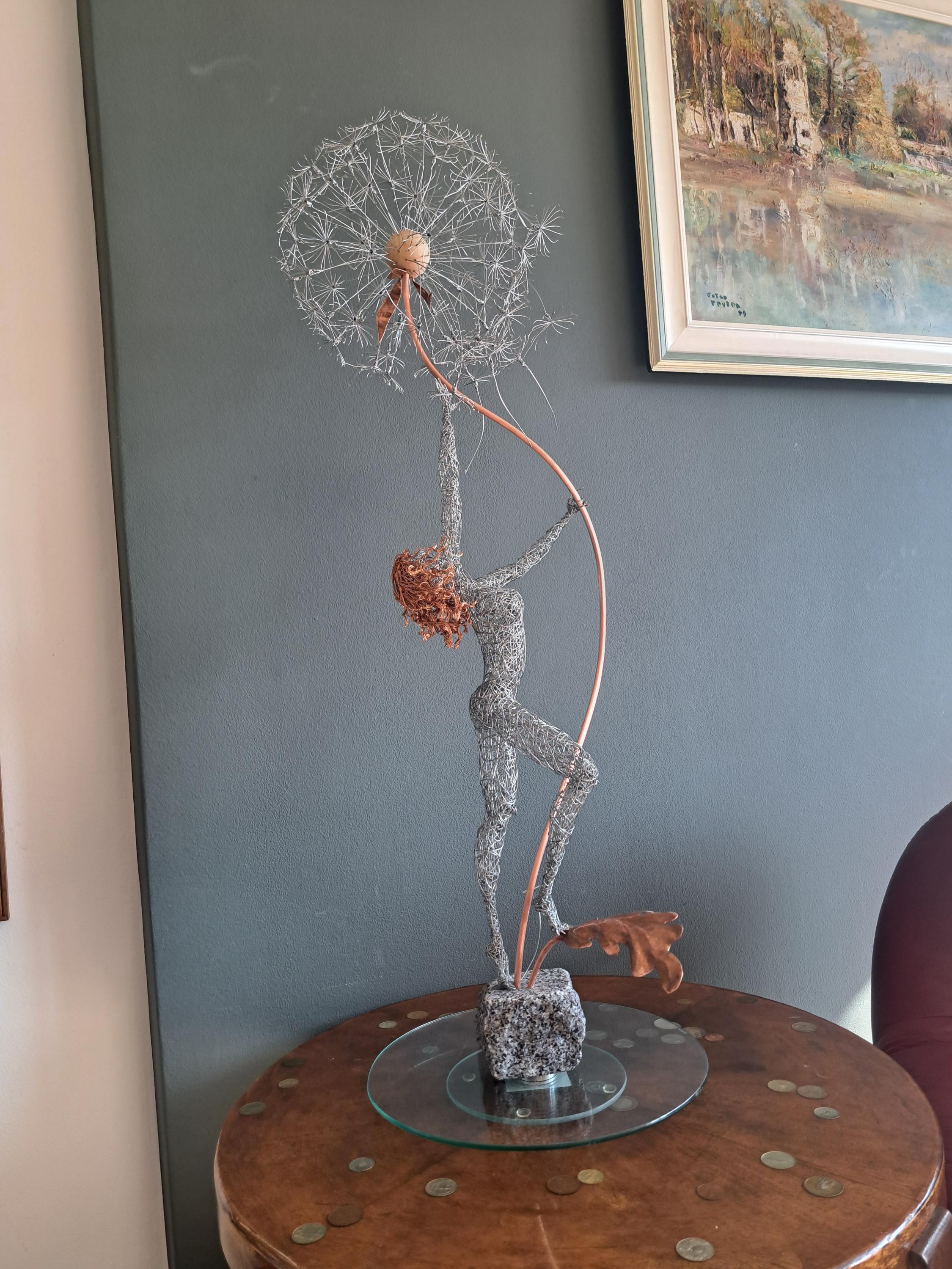 Pick Your Wish Wire Sculpture, Shelf Art Décor, Fantasy Fairy Statue ...
