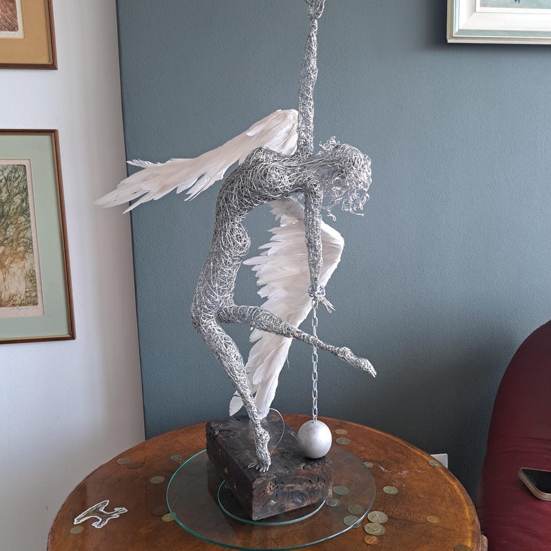 Wire Angel Sculpture - Etsy