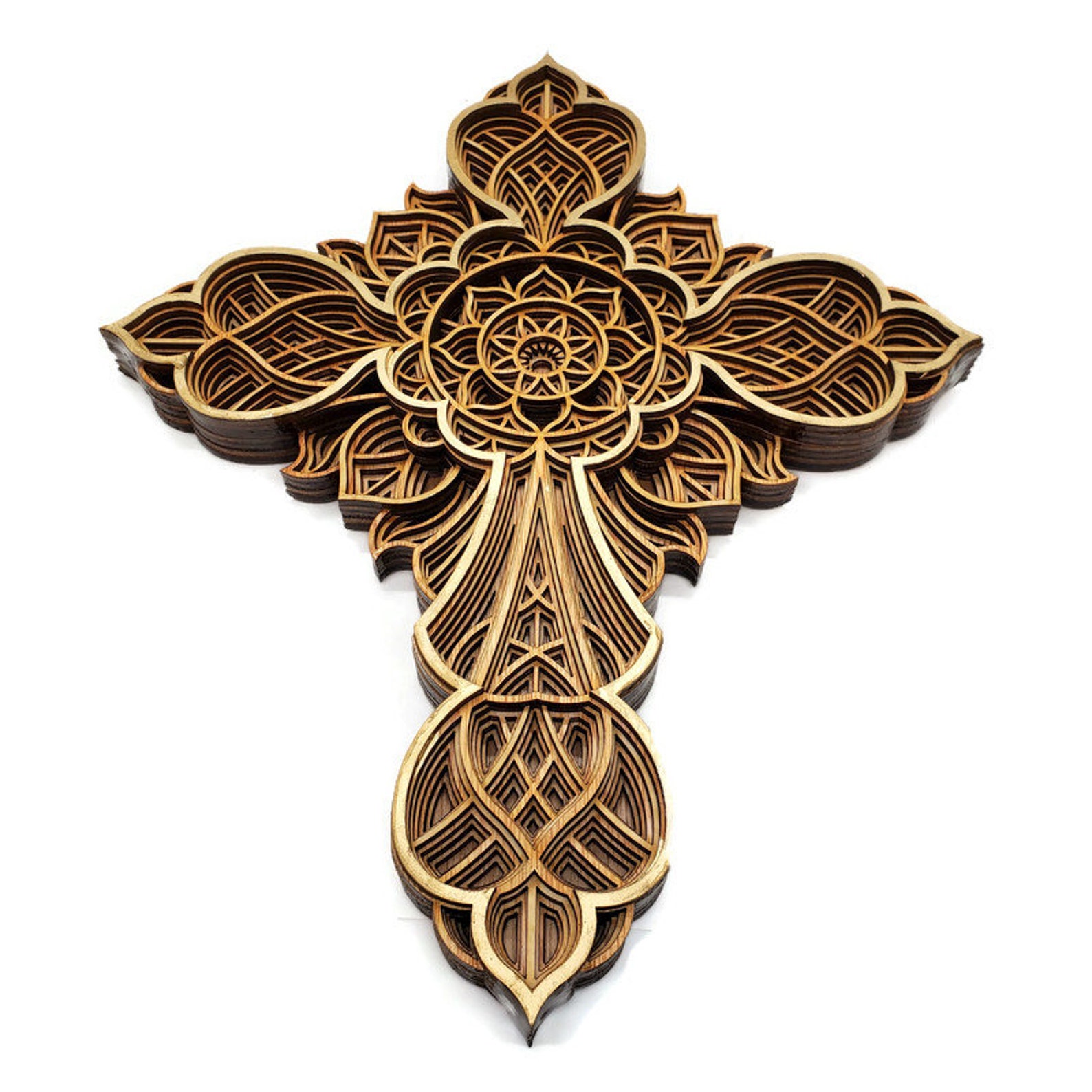 The Mandala Cross 7-layers a Beautiful Crucifix as a Perfect - Etsy