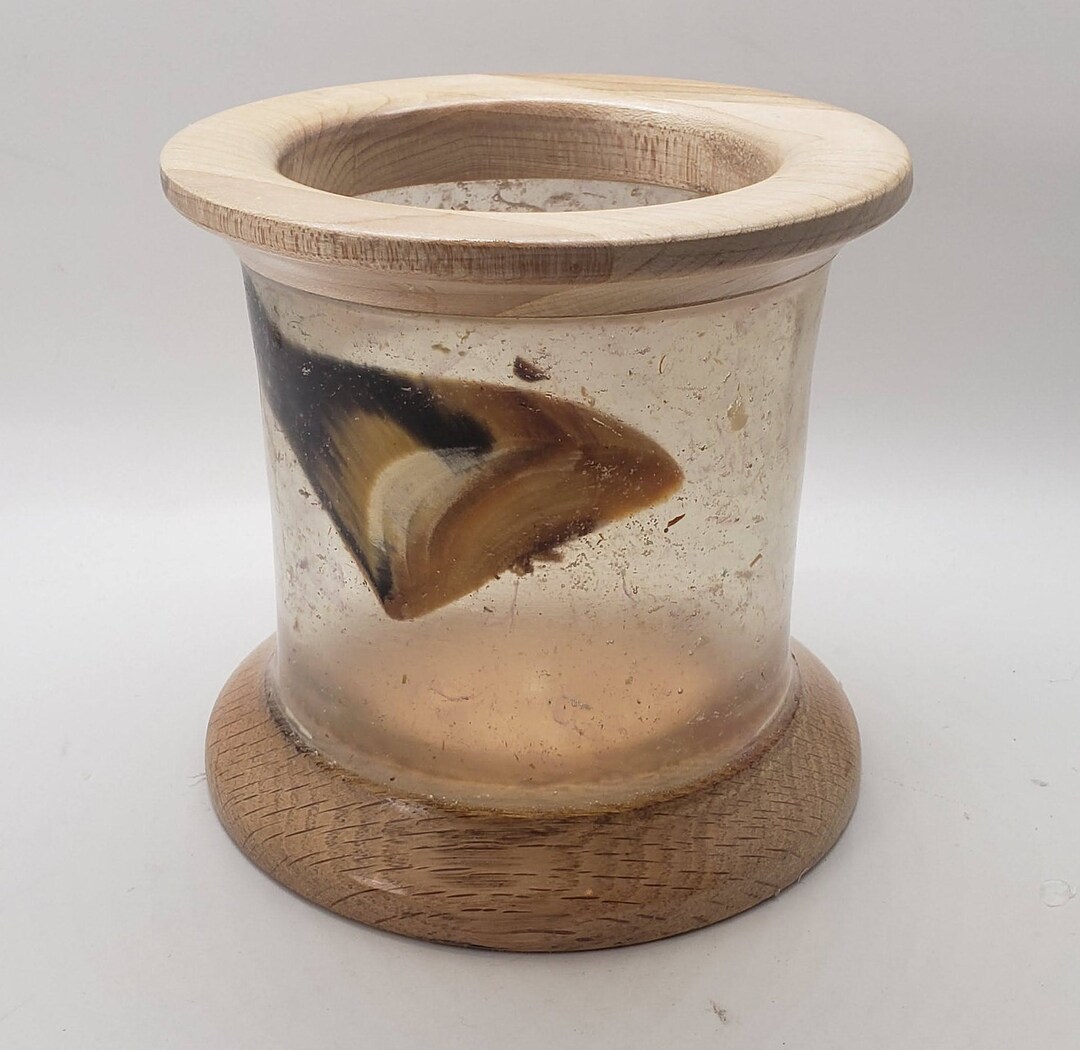 Translucent Wood and Resin Vase. Made From Cherry Rim - Etsy