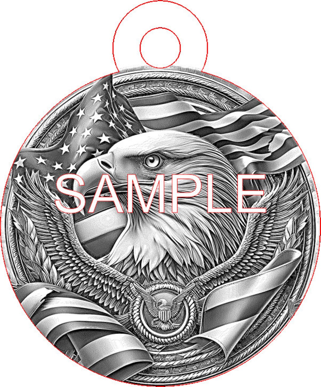 Digital File American Eagle Coin Collection Heritage With Patriotic ...