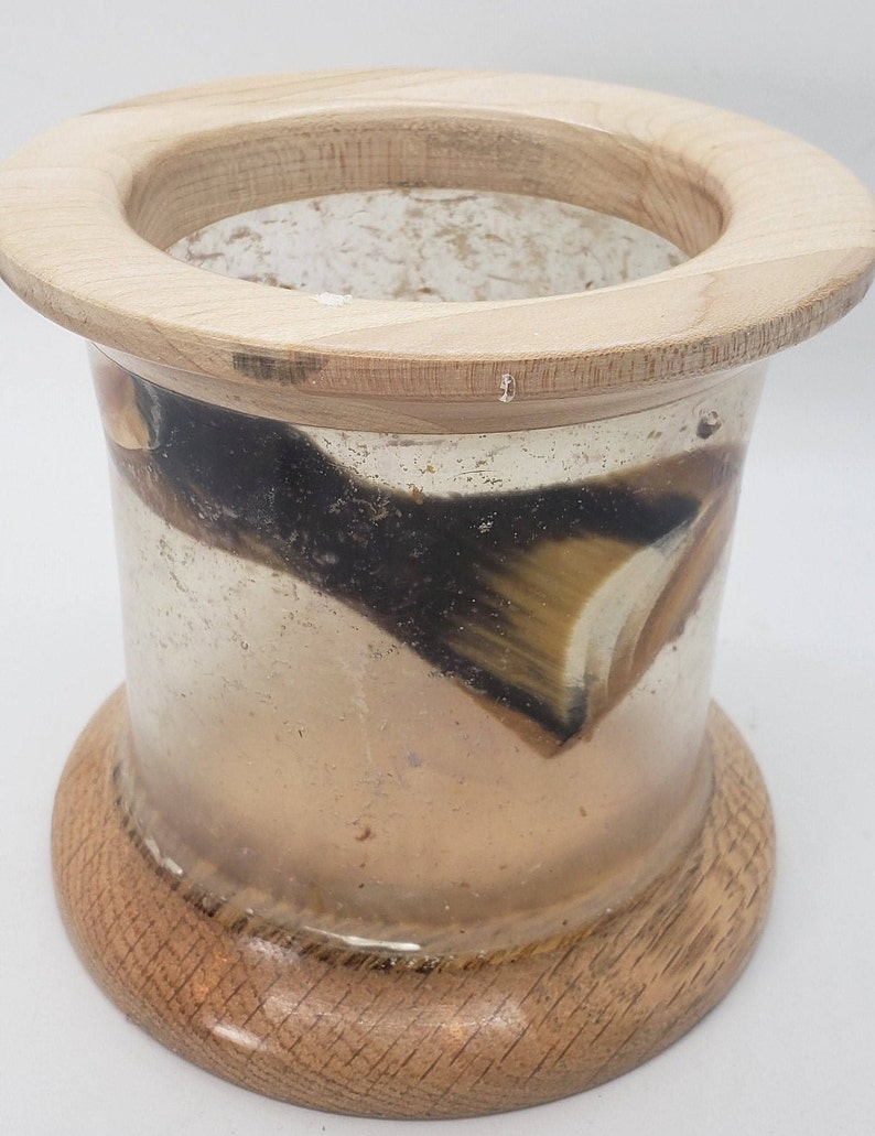 Translucent Wood and Resin Vase. Made From Cherry Rim - Etsy