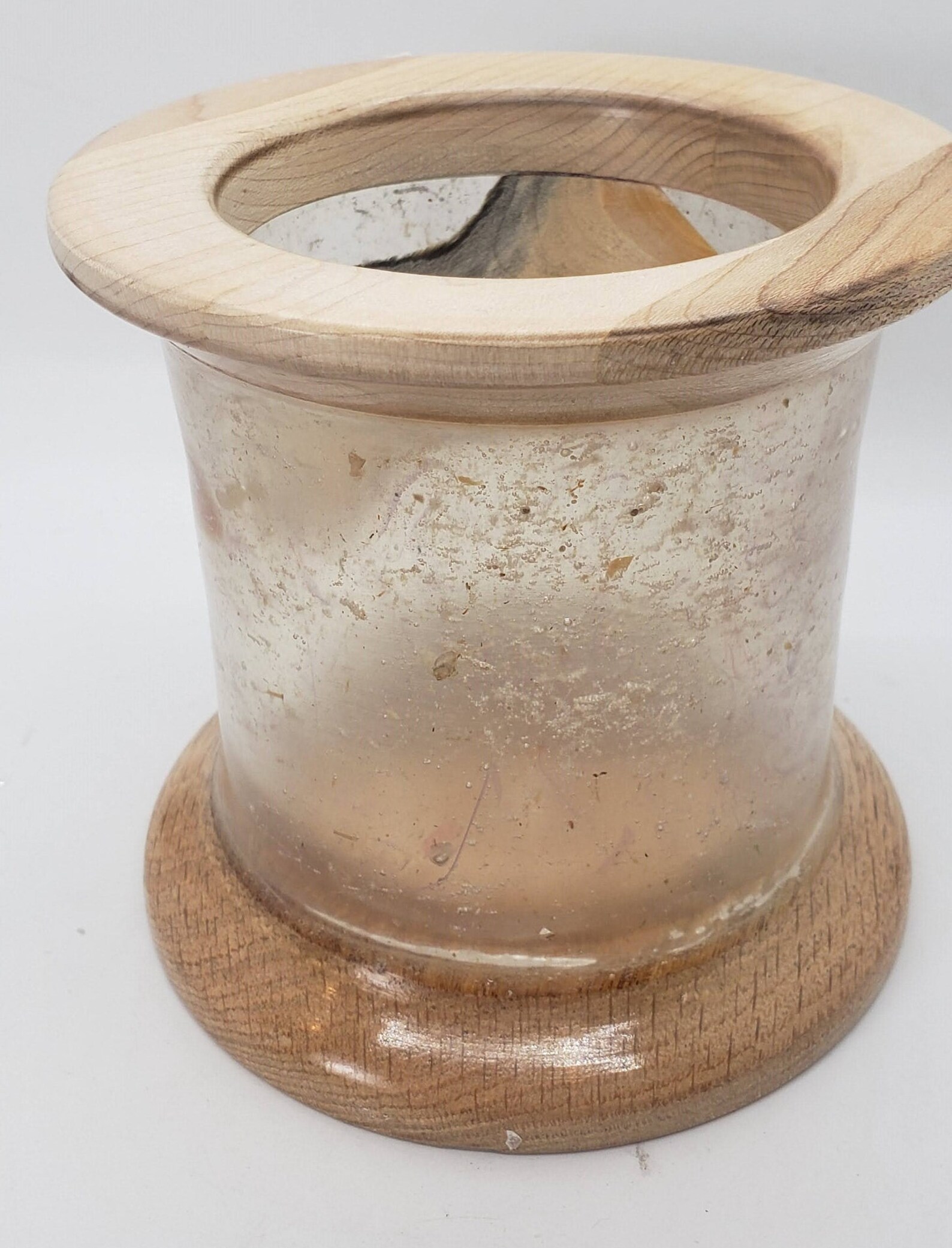 Translucent Wood and Resin Vase. Made From Cherry Rim - Etsy