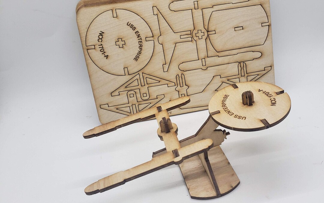 USS Enterprise Model Kit, Balsa Wood Starship, DIY Crafts - Etsy