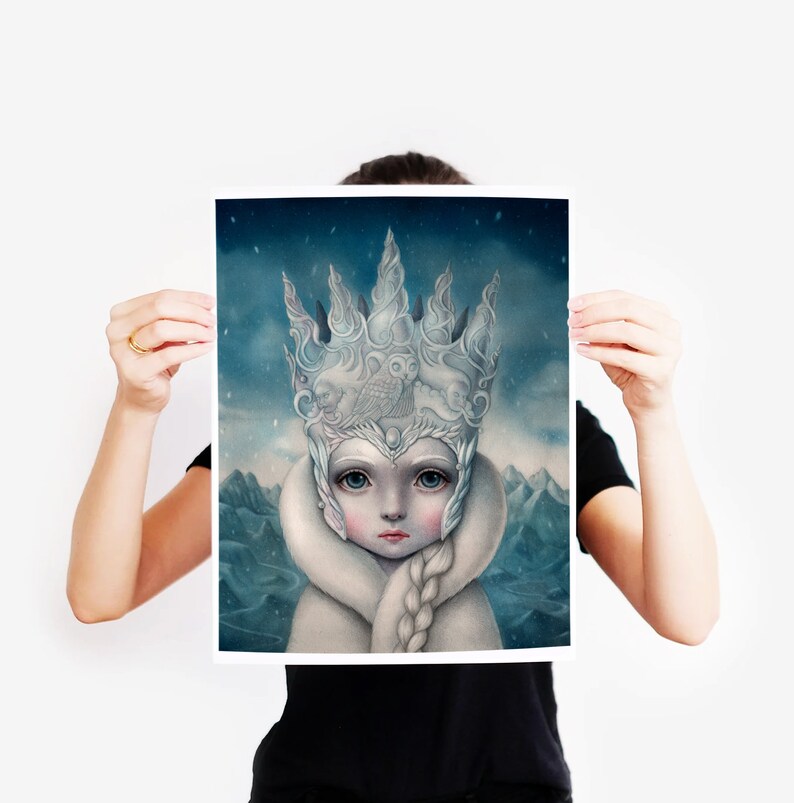 The Snow Queen A3 Print. Raul Guerra. - Etsy