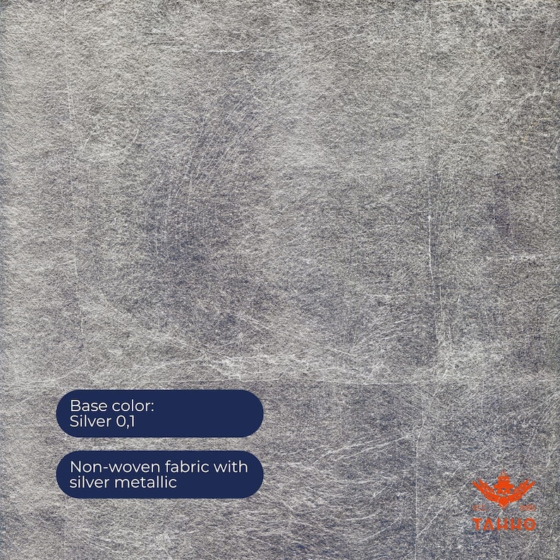 Sample Silver Metallic Wallpaper, Non-woven Fabric With Silver Metallic ...