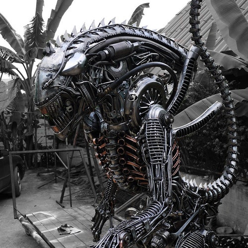 Aggressive Recycled Metal Monster Made-to-order / Recycle - Etsy UK