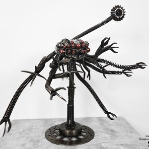 Recycled Metal Giant Squid Robot Sculpture / Recycle Metal Sustainable ...