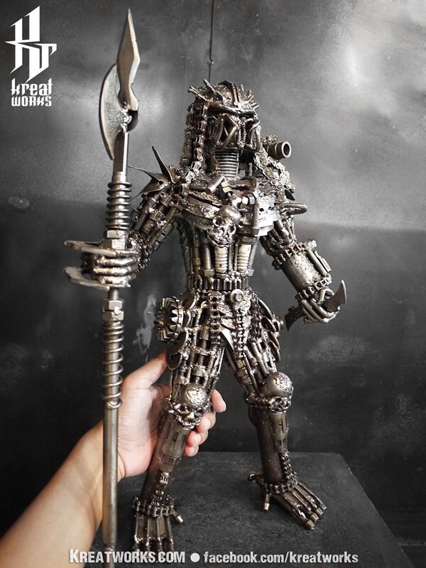 Metal Standing Hunter : Pike (medium Item) - Etsy