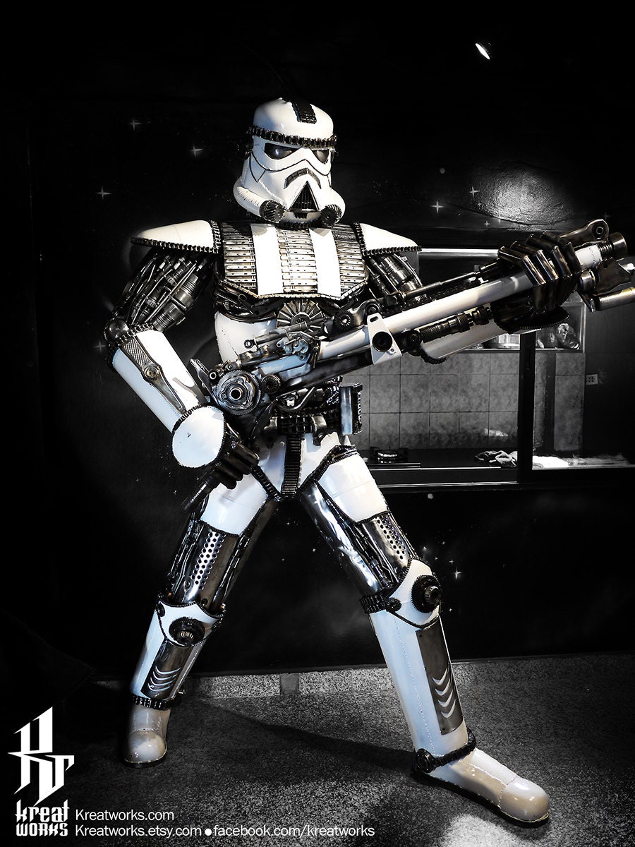 Recycled Metal Elite Soldier 2.5 M Height | Etsy