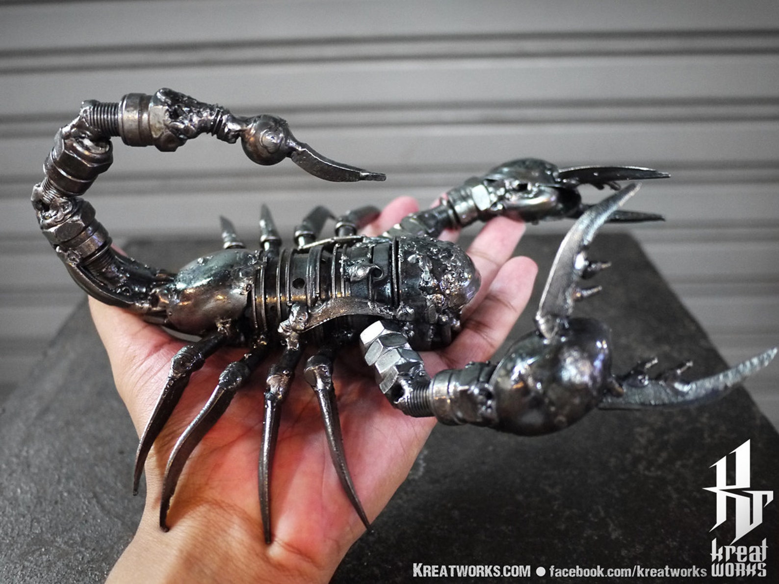 Metal Sculpture - Metal Poison Scorpion (small Item) / Sustainable - Etsy