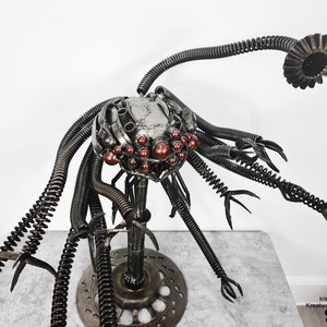 Recycled Metal Giant Squid Robot Sculpture / Recycle Metal Sustainable ...