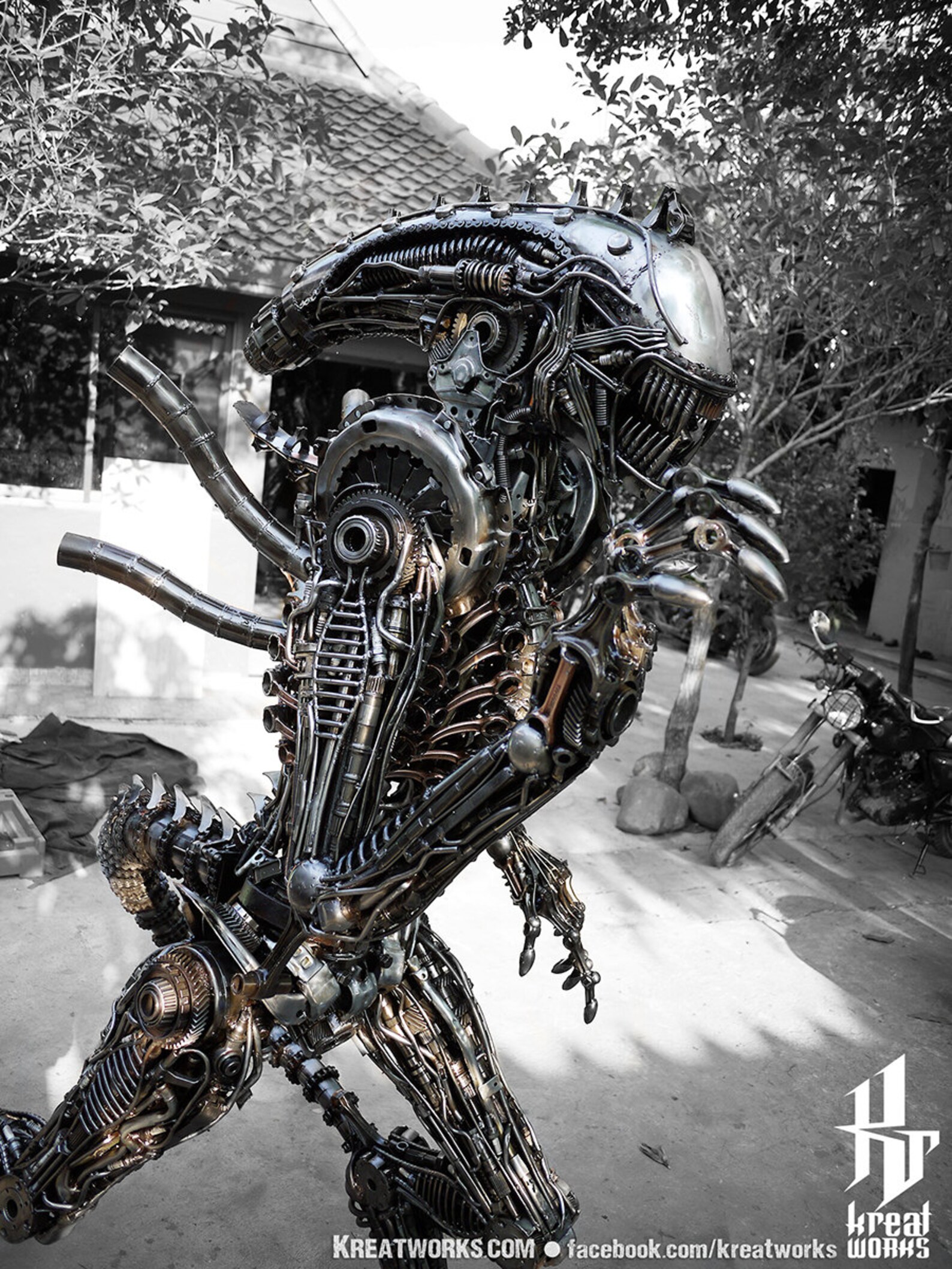 Recycle Metal Monster : 2 M Height Made-to-order | Etsy