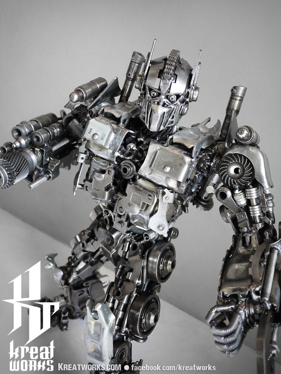 Recycled Metal Brave Robot (medium Item) - Etsy