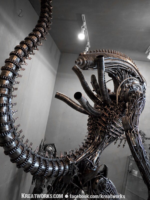 Steampunk Recycled Metal Horror Monster (made-to-order) - Etsy