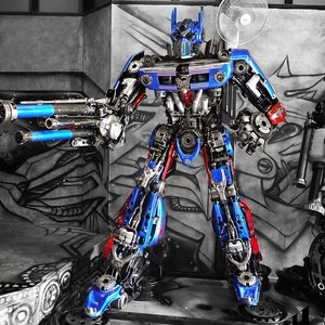 Recycled Metal Brave Giant Robot : Shooting - Etsy