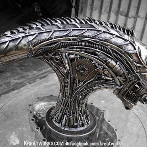 Steampunk Recycle Metal Monster Head (medium Size) / Recycle Metal ...