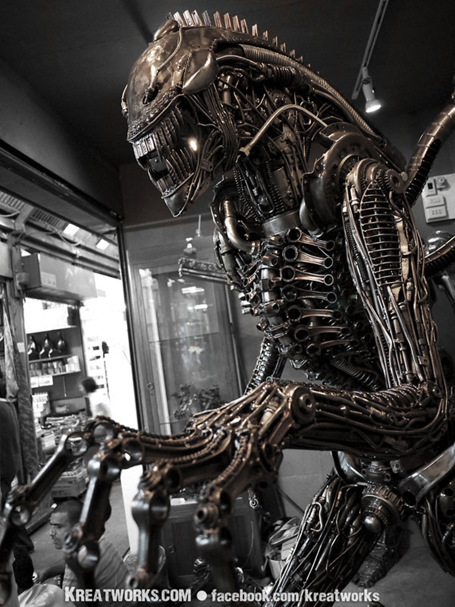 Steampunk Recycled Metal Horror Monster made-to-order - Etsy