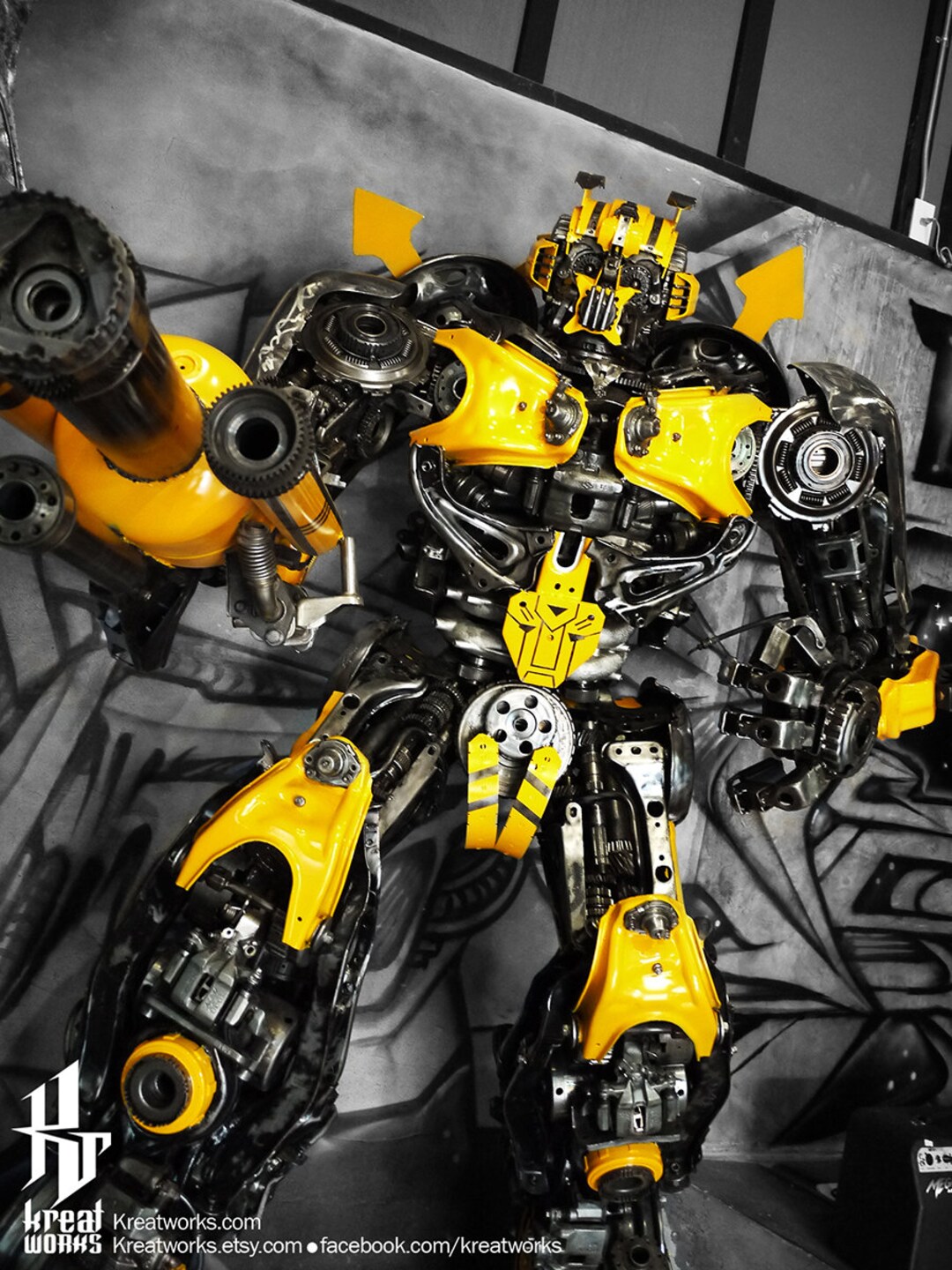 Recycled Metal Boxing Robot : Shooting ( 2.4 M Height ) (made-to-order ...