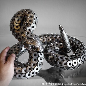 Serpiente de cascabel de metal artículo medio | Etsy