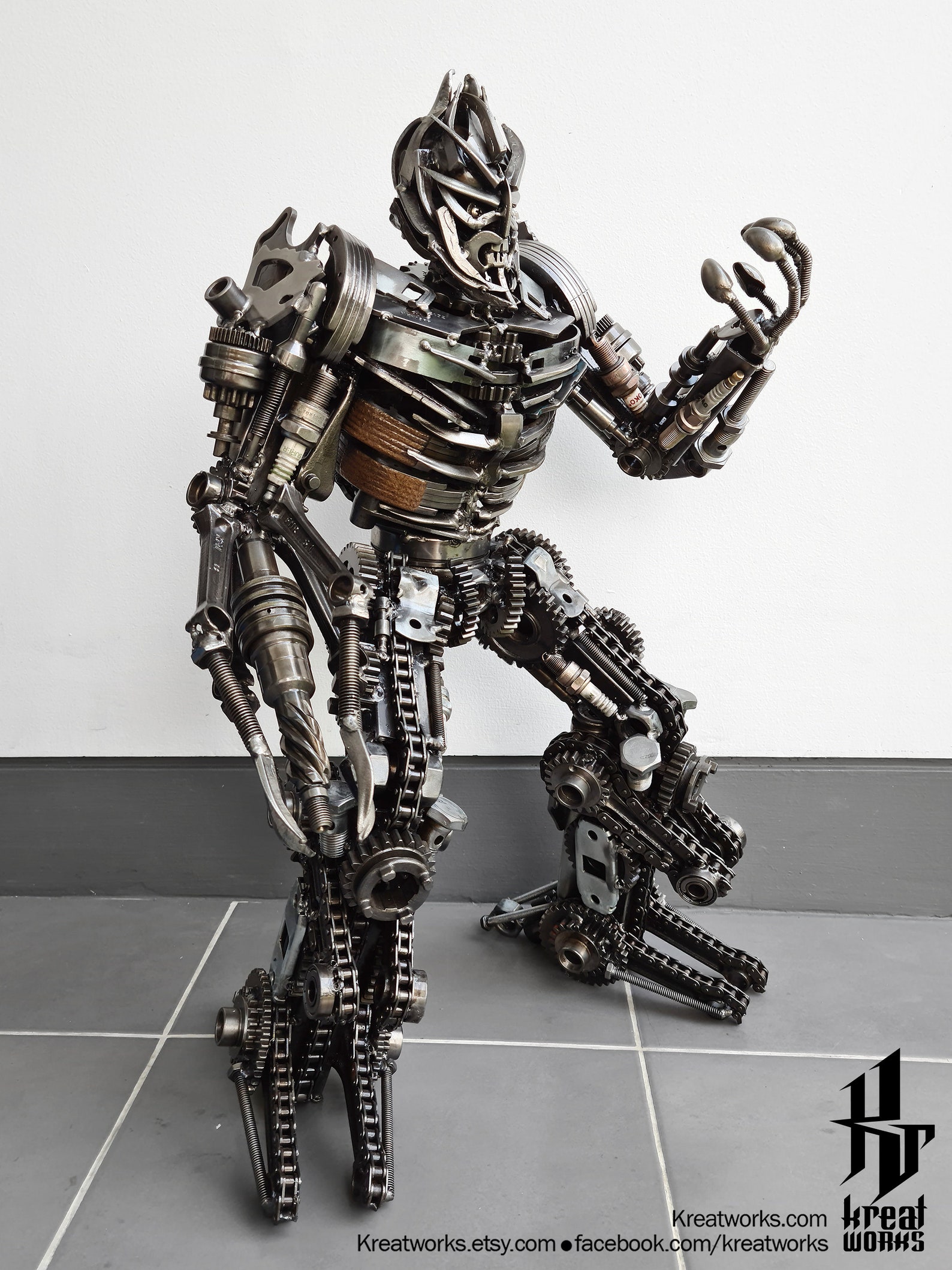 Recycled Metal Dreaded Robot medium Item - Etsy