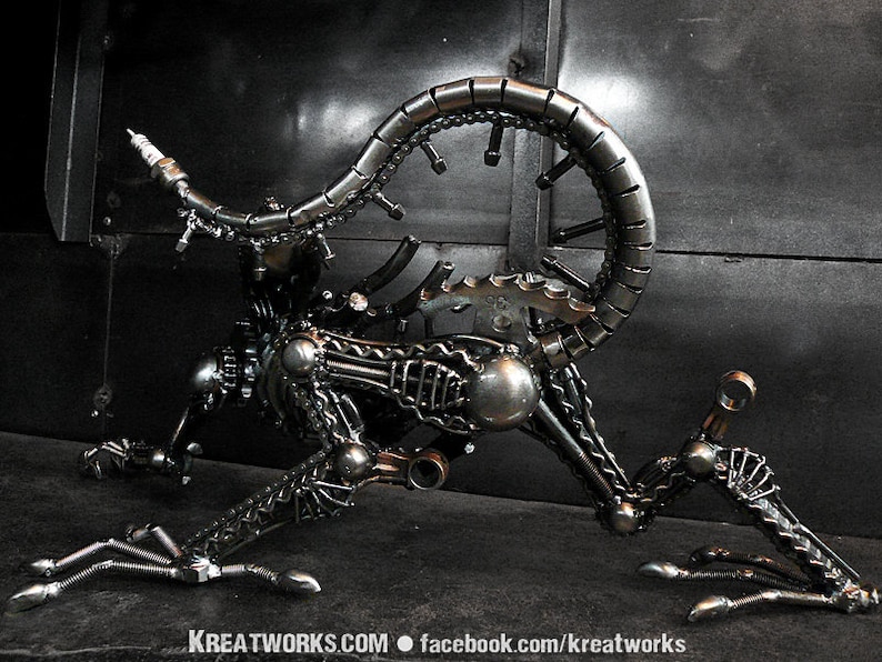 Recycle Metal Climbing Monster medium Item / Recycle Metal - Etsy