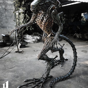 Recycled Metal Biomechanical Life-size Monster ( Made to Order ) - Etsy