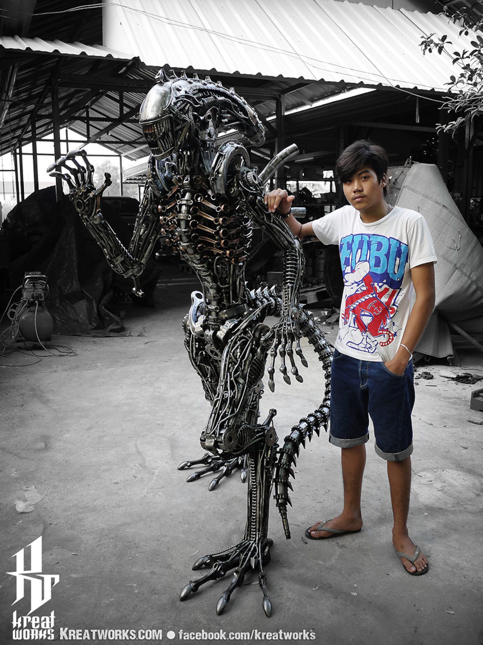Recycle Metal Monster : 2 M Height ( Made-to-order ) - Etsy