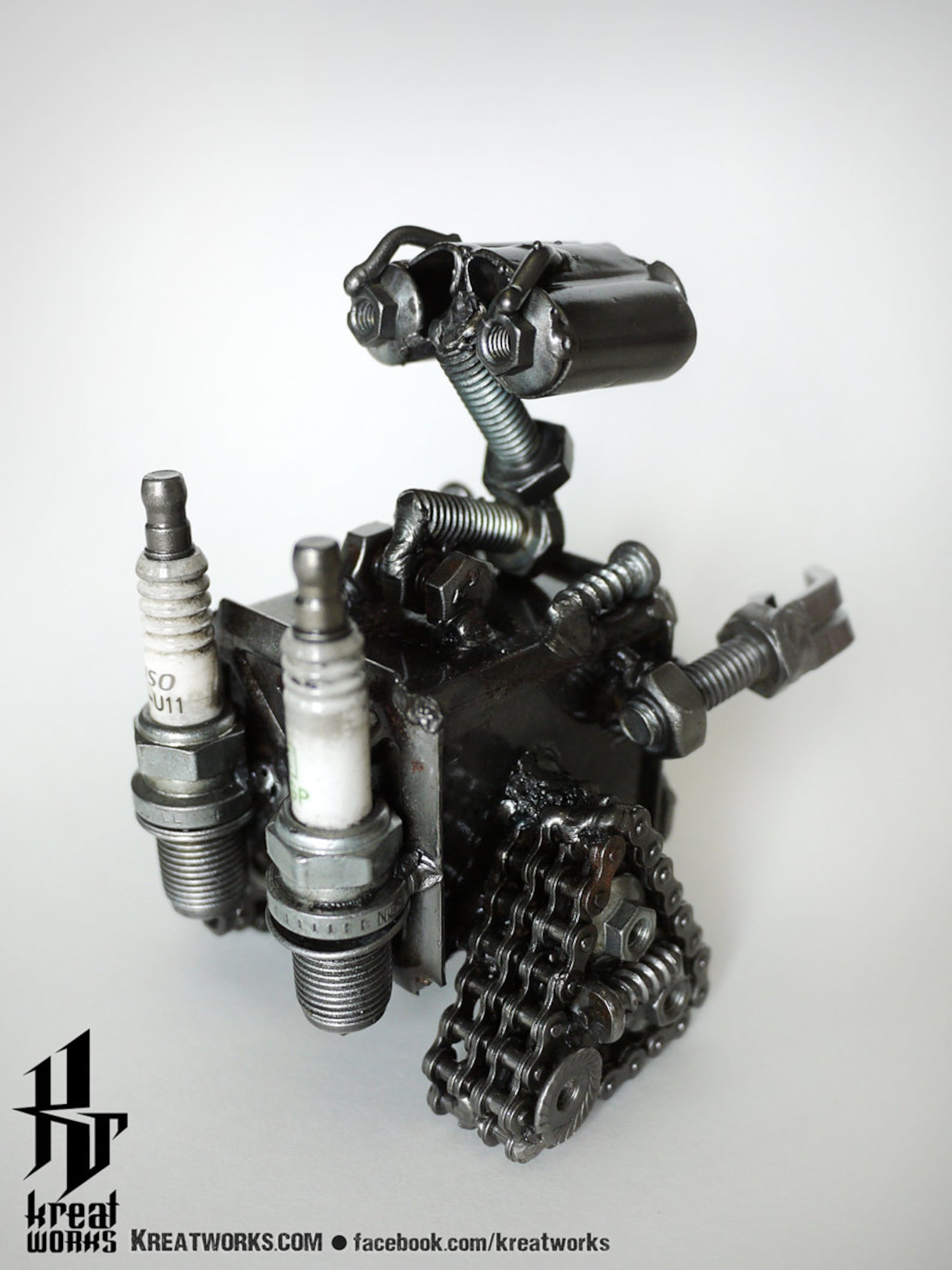 Recycled Metal Little Bot Sculpture by Kreatworks / Recycle - Etsy