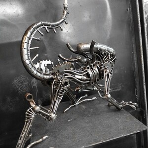 Steampunk Recycle Metal Crouching Monster (medium Item) / Recycle Metal ...