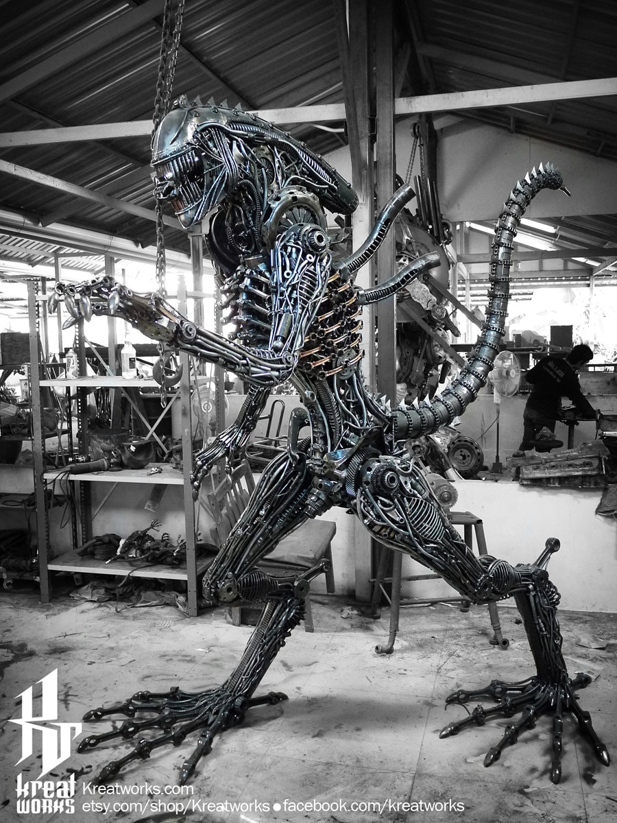 Recycled Metal Cruel Monster 2.45m / 8 Ft Height - Etsy Australia