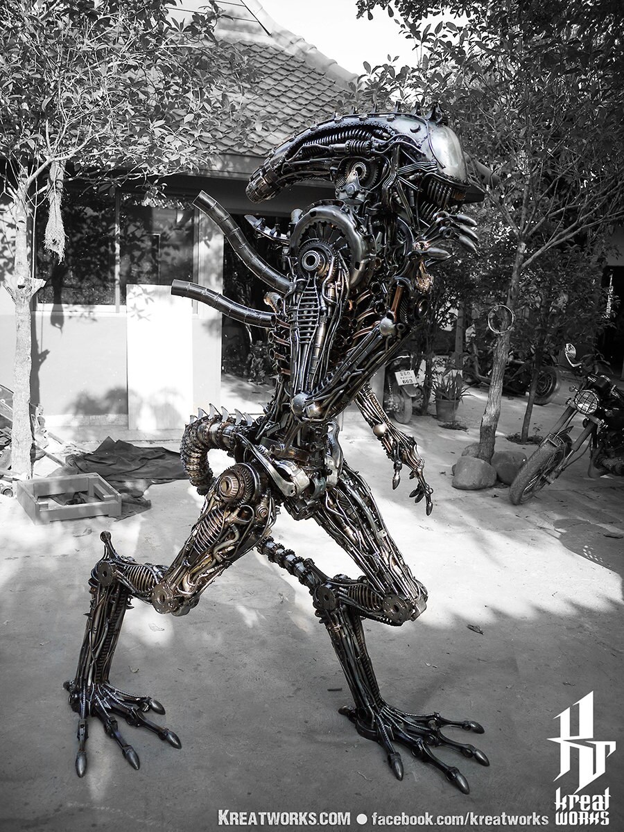 Recycle Metal Monster : 2 M Height Made-to-order | Etsy