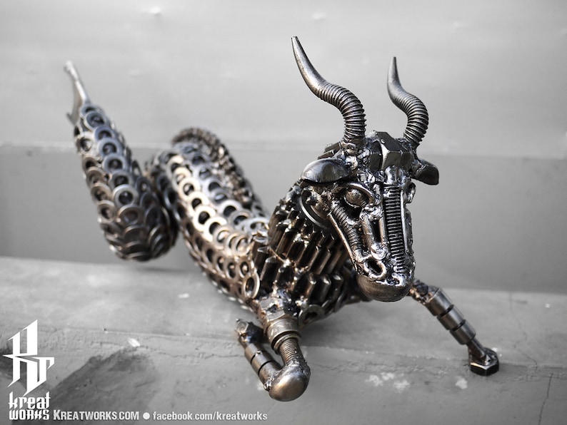 Recycled Metal Capricorn small Item Zodiac Astrology - Etsy