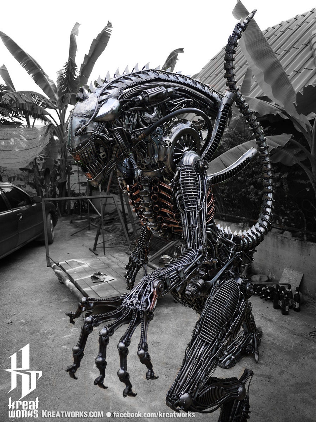 Aggressive Recycled Metal Monster ( Made-to-order ) / Recycle Metal ...