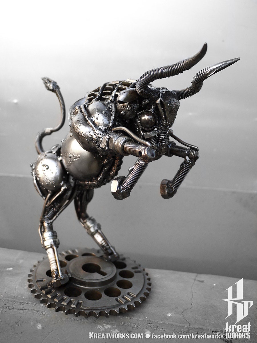 Recycled Metal Taurus small Item Zodiac - Etsy