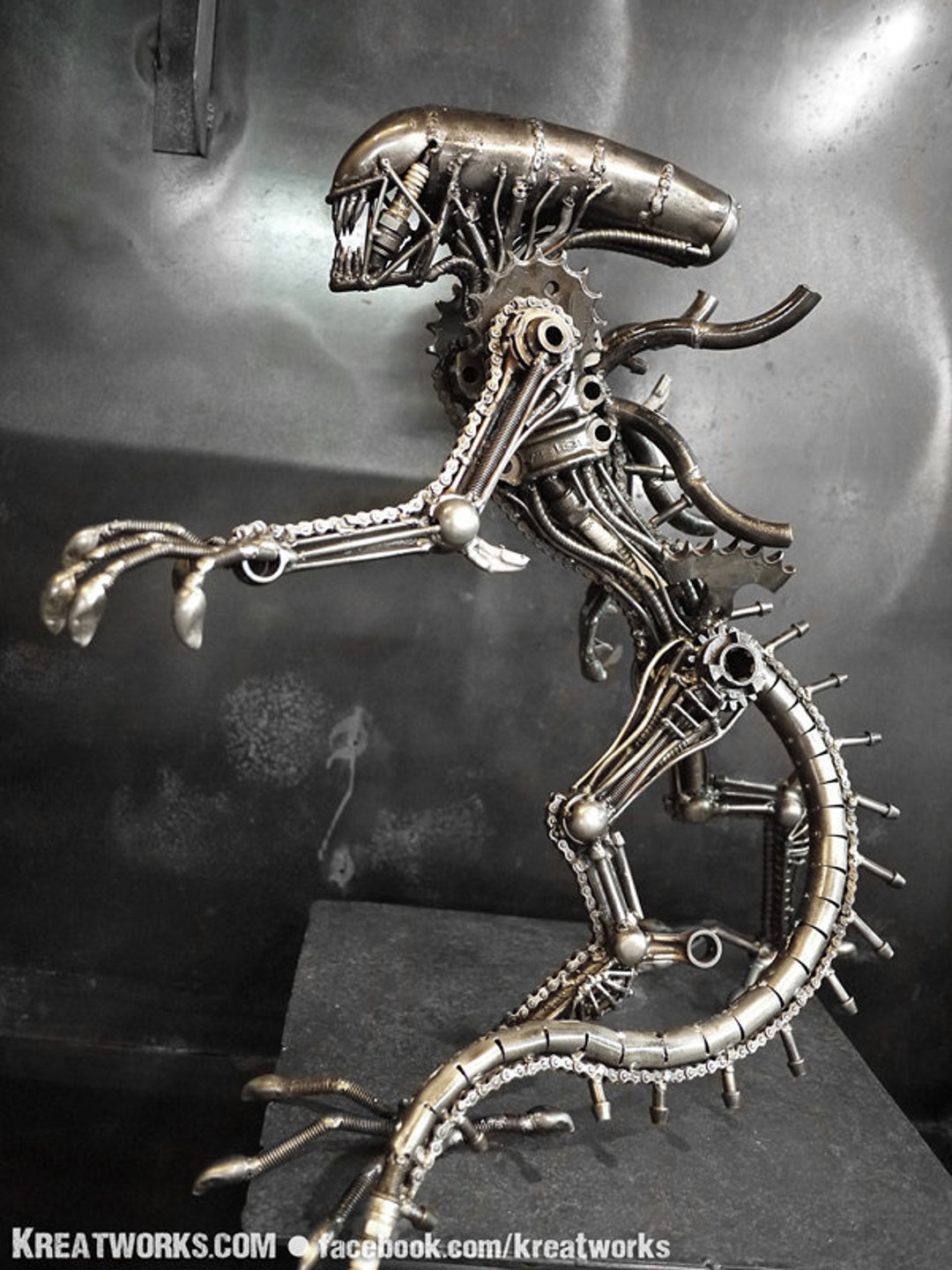 Steampunk - the Metal Standing Monster (medium Item) - Etsy