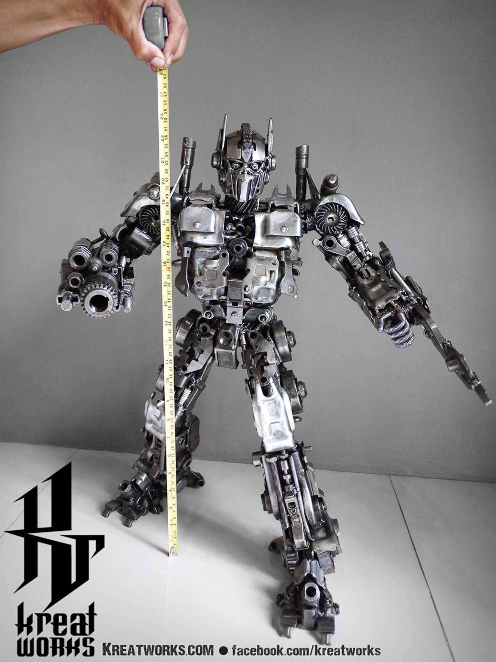 Recycled Metal Brave Robot (medium Item) - Etsy