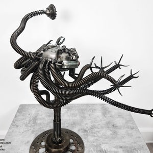 Recycled Metal Giant Squid Robot Sculpture / Recycle Metal Sustainable ...