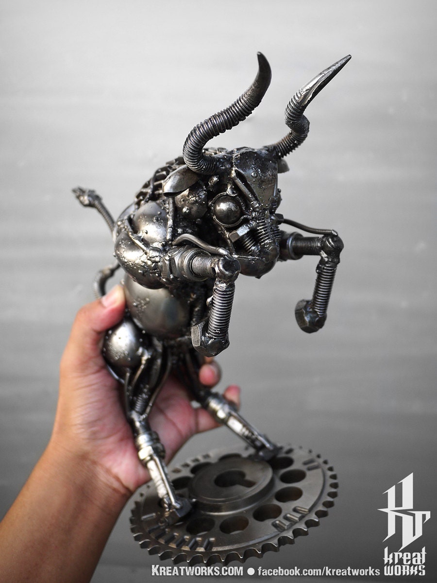 Recycled Metal Taurus small Item Zodiac - Etsy