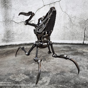 Recycled Metal Warrior Bug Sculpture - Etsy