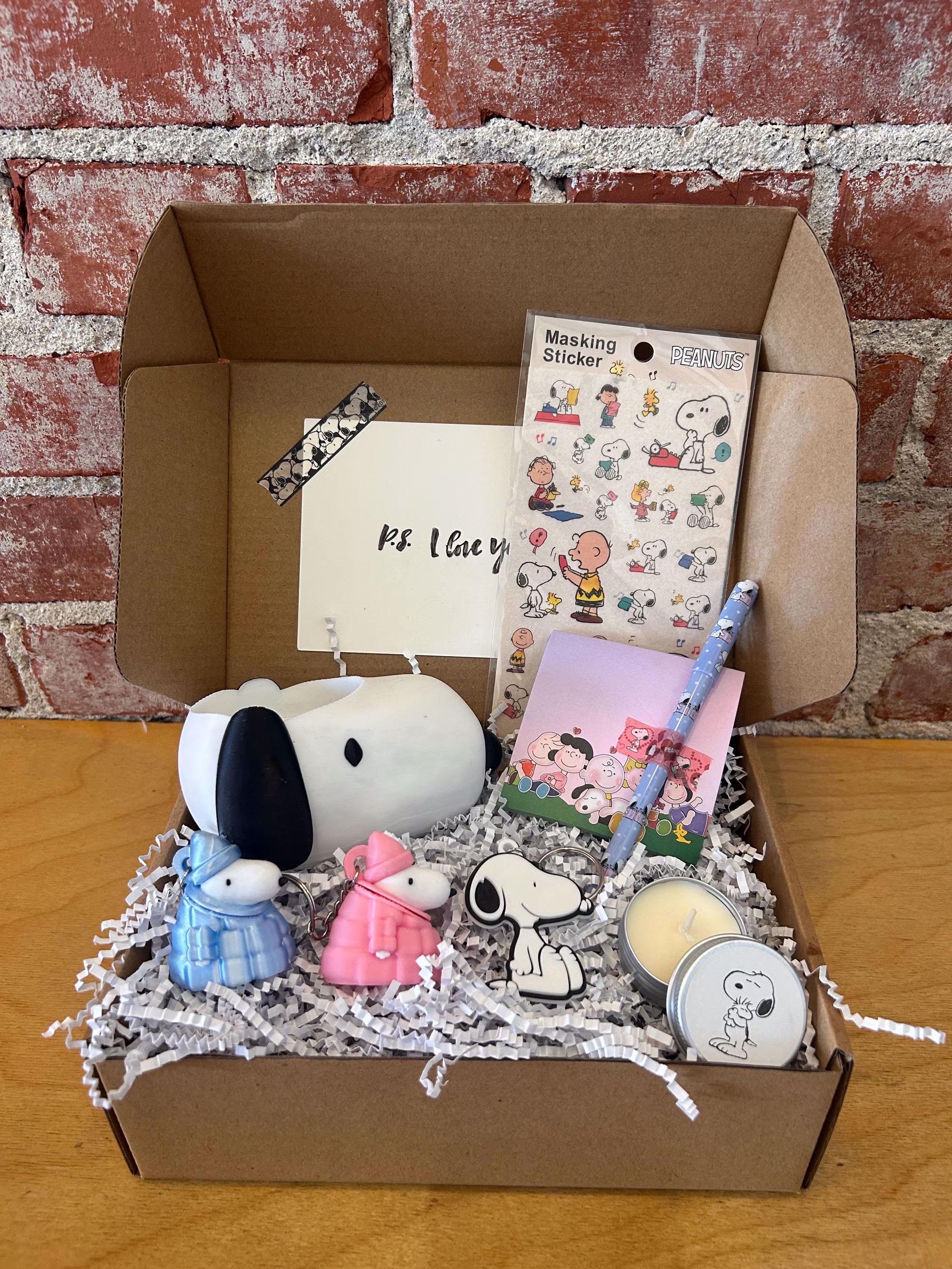 Snoopy Gift Box for Her – Cute Gift Set | Self Care Box | Stationery ...