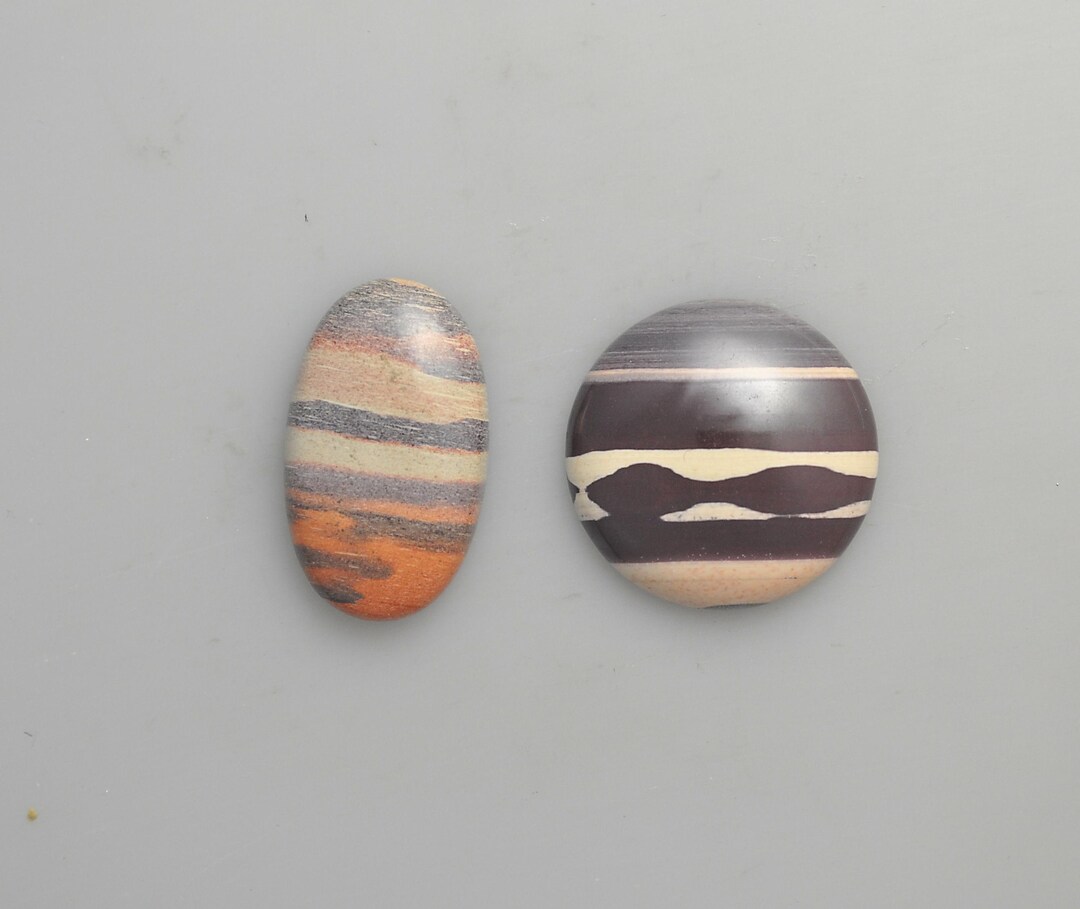 Australian Print Stone Pair - Etsy