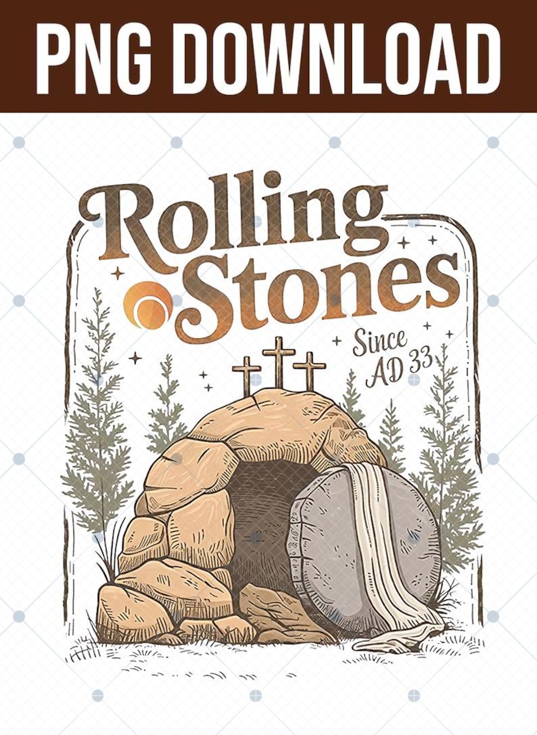 Rolling Stones PNG , Resurrection Tomb, Christian Easter , He is Risen ...